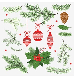 Set christmas toys Royalty Free Vector Image - VectorStock