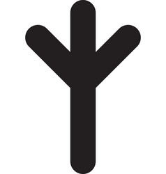 Ancient scandinavian rune gebo viking futhark Vector Image