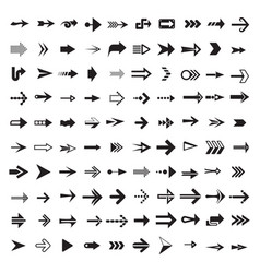 Arrow and pointer signs set Royalty Free Vector Image