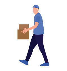 Delivery boy Royalty Free Vector Image - VectorStock