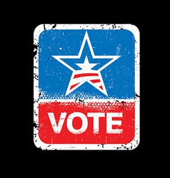 Retro vote stickers Royalty Free Vector Image - VectorStock