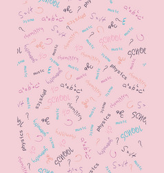 School pattern design Royalty Free Vector Image