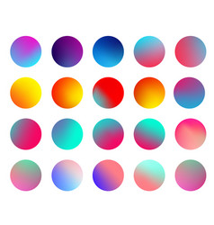 Abstract sphere neon colors gradients isolated Vector Image