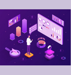 Data visualization Royalty Free Vector Image - VectorStock