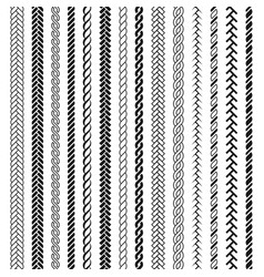 Ropes pattern brushes Royalty Free Vector Image