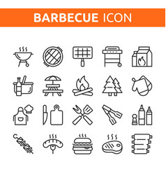 Barbecue set Royalty Free Vector Image - VectorStock