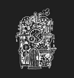 Steampunk hand drawn Royalty Free Vector Image