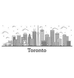 Toronto skyline canada big city buildings Vector Image