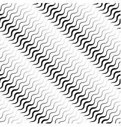 Wavy diagonal parallel lines seamless repeatable Vector Image
