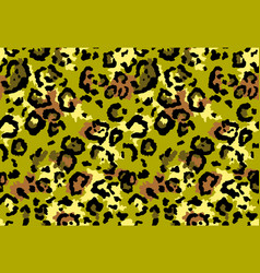 Seamless leopard fur pattern leopard background Vector Image