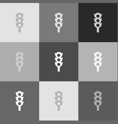 Traffic light sign grayscale version Royalty Free Vector