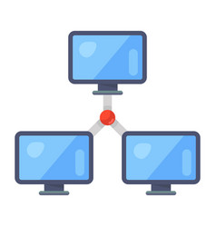 Computer network Royalty Free Vector Image - VectorStock