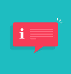 Did you know info message help bubble speech or Vector Image