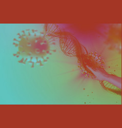 Blue coronavirus covid-19 background with text Vector Image