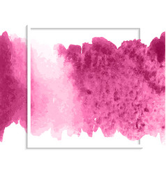Pink watercolor banner for design Royalty Free Vector Image