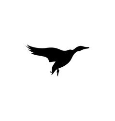 Duck hunting template Royalty Free Vector Image