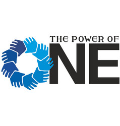 One team one dream logo Royalty Free Vector Image