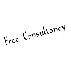 Free consultancy rubber stamp Royalty Free Vector Image