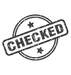 Checked stamp Royalty Free Vector Image - VectorStock