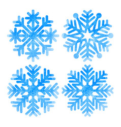 Set snowflakes Royalty Free Vector Image - VectorStock