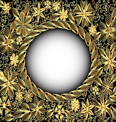 Vintage Golden Frame Royalty Free Vector Image