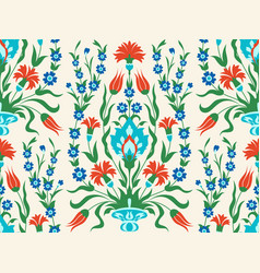 Turkish floral design Royalty Free Vector Image