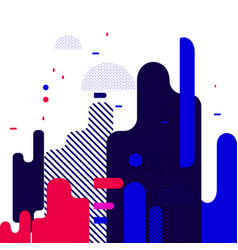 Abstract flat dynamic background design movement Vector Image