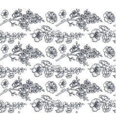 Sakura flowers seamless pattern texture background