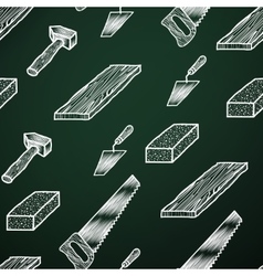 Baking tools seamless pattern background set Vector Image