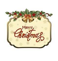 Postcard with Christmas landscape Royalty Free Vector Image