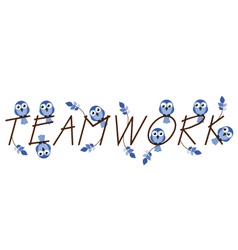 Bird teamwork Royalty Free Vector Image - VectorStock