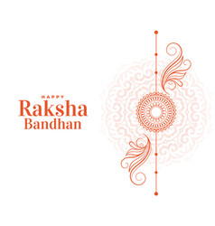 Happy raksha bandhan hand lettering calligraphy Vector Image
