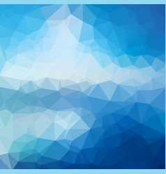 Ice blue polygon triangular pattern background Vector Image
