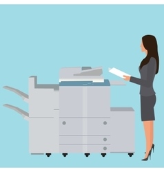 Professional office copier multifunction printer Vector Image