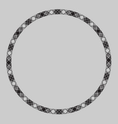 Abstract round frames set twisted design elements Vector Image