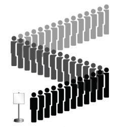 Queue Royalty Free Vector Image - VectorStock