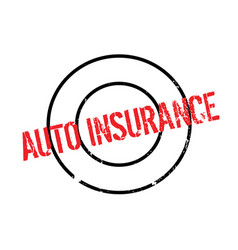Auto insurance rubber stamp Royalty Free Vector Image