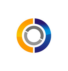 Rotation tech logo design template elements Vector Image