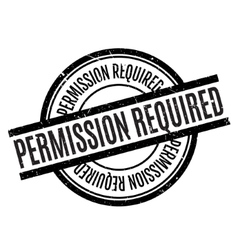 Permission Required rubber stamp Royalty Free Vector Image