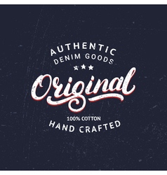 Set original hand written lettering for label Vector Image