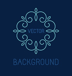 Line design elements Royalty Free Vector Image