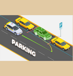 Driving test background Royalty Free Vector Image