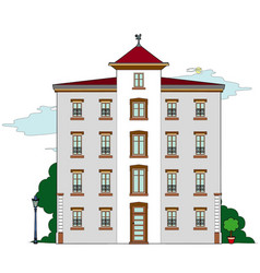 Gray house Royalty Free Vector Image - VectorStock