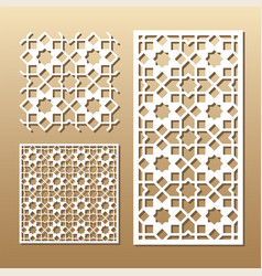 Laser cut panel Royalty Free Vector Image - VectorStock