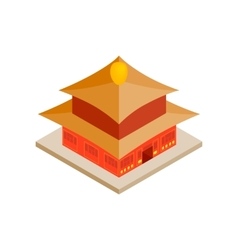 China isometric 3d icons Royalty Free Vector Image