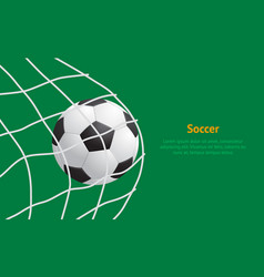 Realistic detailed 3d football goal Royalty Free Vector