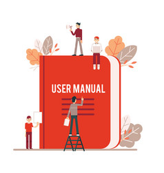 User guide app interface template Royalty Free Vector Image