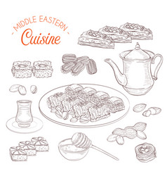 Arabian Food Arabic Traditional Vector Images (over 1,800)