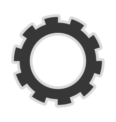 Single gear icon Royalty Free Vector Image - VectorStock