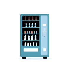 Cartoon full and empty vending machine set Vector Image